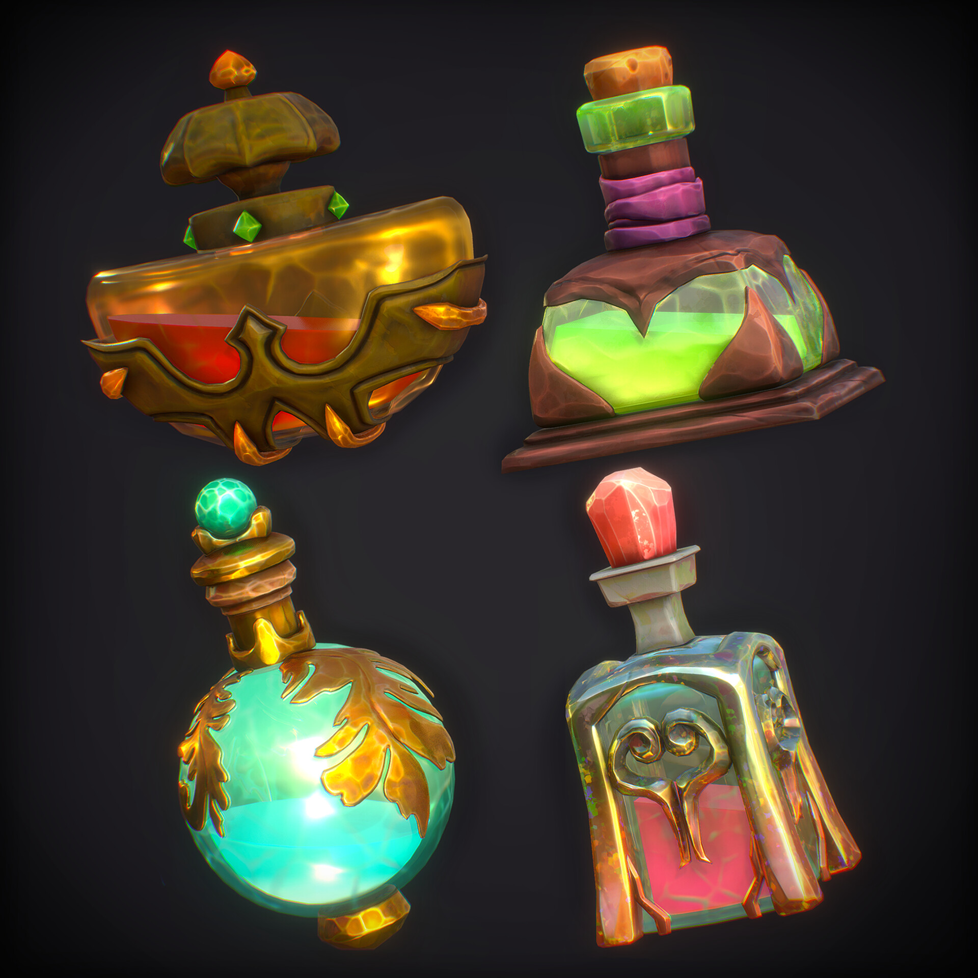 ArtStation - Potions Set