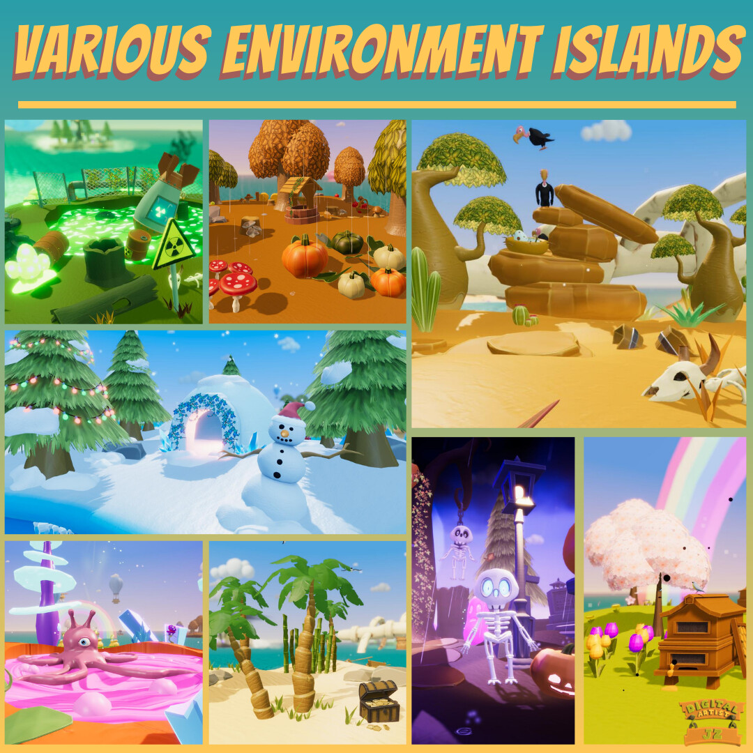 ArtStation - Various environment islands ( Unity URP )