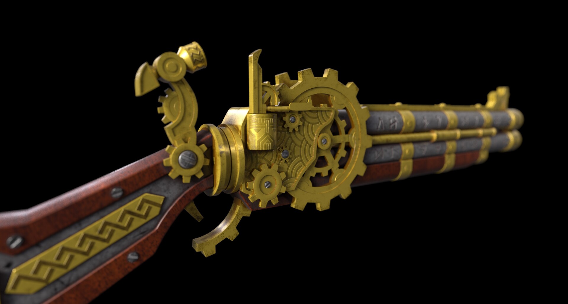 ArtStation - Low poly concept gun