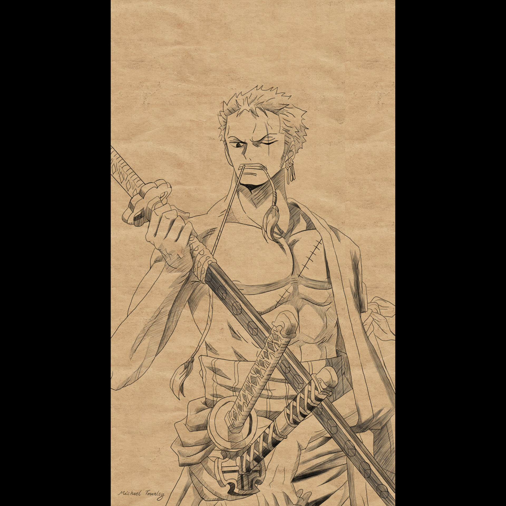 ArtStation - Roronoa Zoro (ONE PIECE ワンピース）