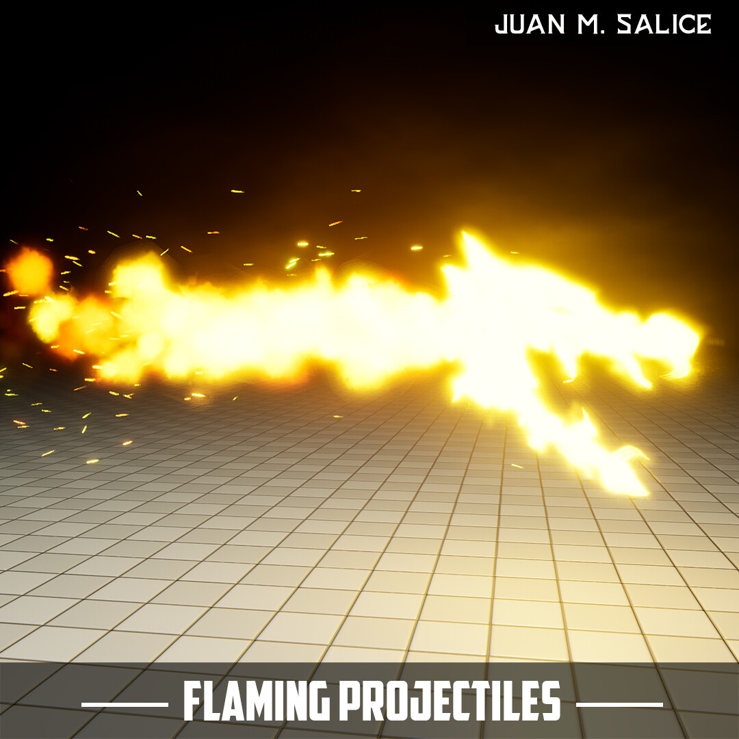ArtStation - Flaming Projectiles