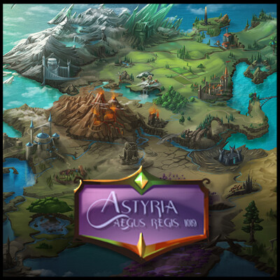 ArtStation - Map Illustration - The Fantasy Realm of Astyria