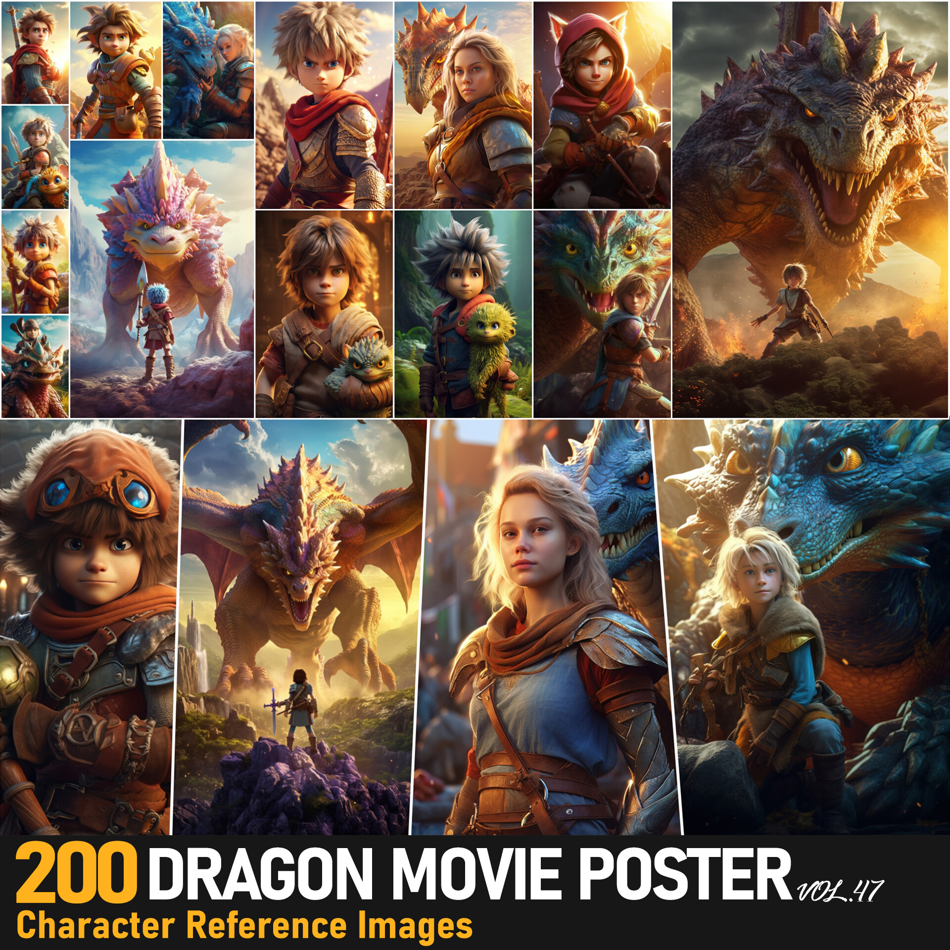 Vio - Dragon Movie Poster VOL.47|4K Reference Images