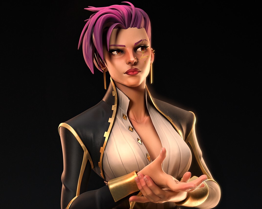 ArtStation - Gilded Vi - Legends of Runeterra Fanart