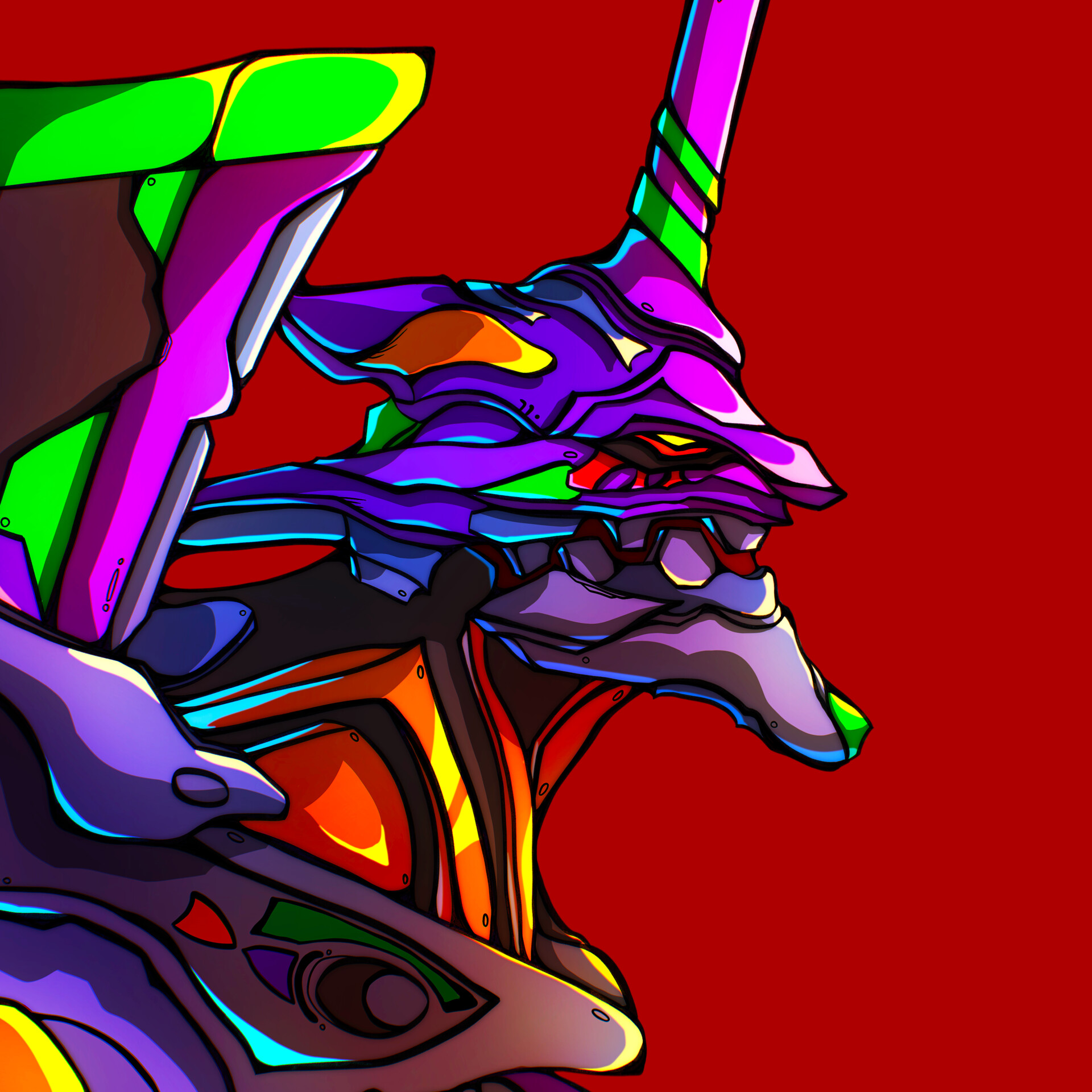 ArtStation - EVA 01, Neon Genesis Evangelion / Fanart