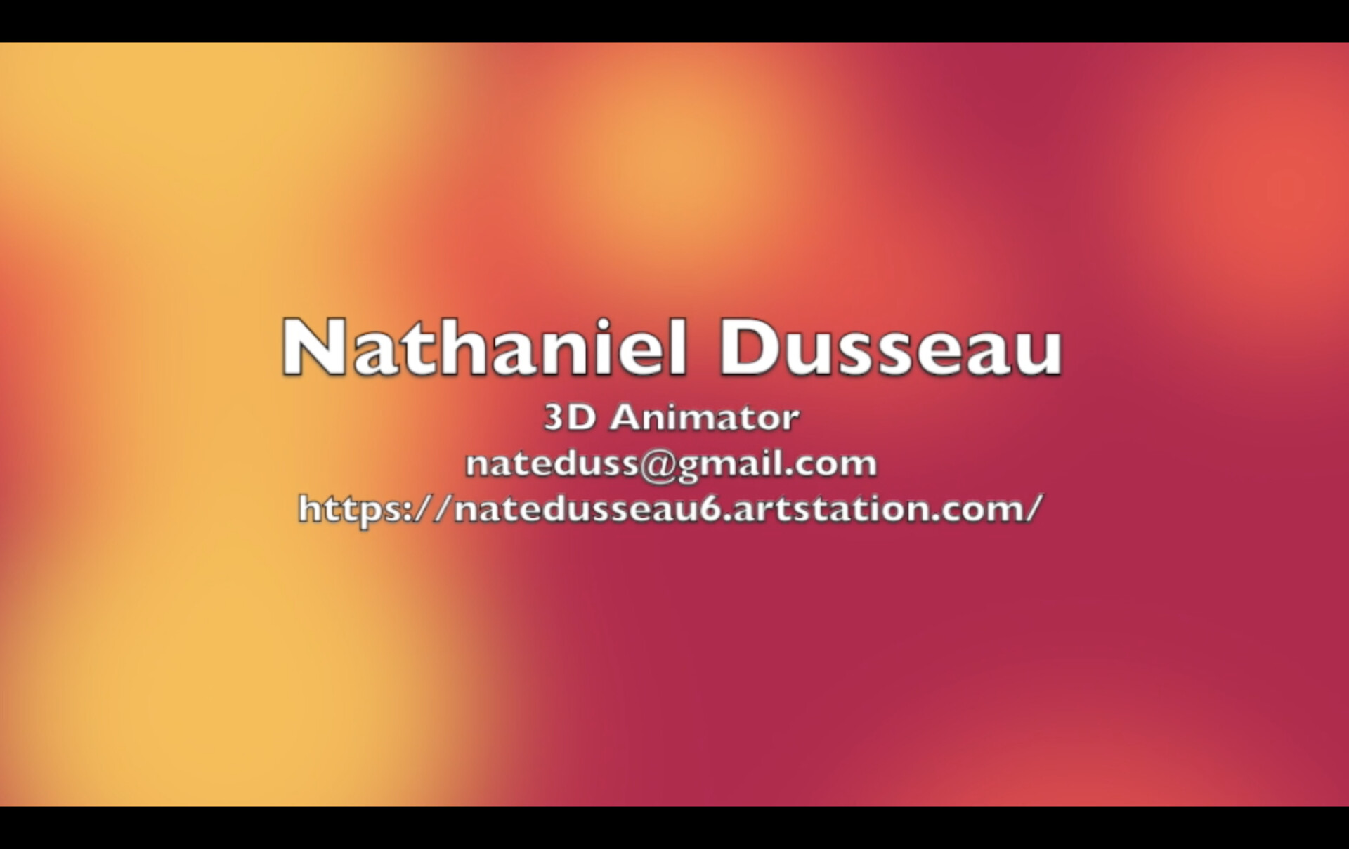 ArtStation - Nathaniel Dusseau Portfolio.