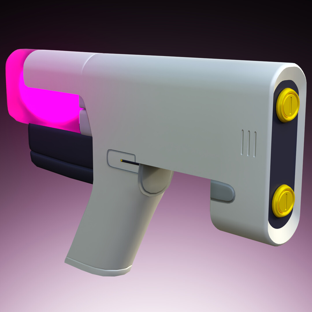 ArtStation - Sci-fi Pistol Model | Wreck It Ralph 2