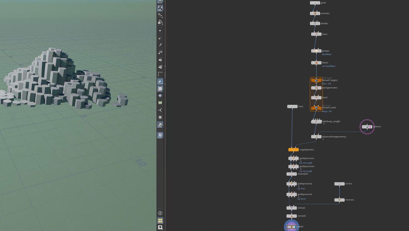 ArtStation - Basalt Generator - Houdini