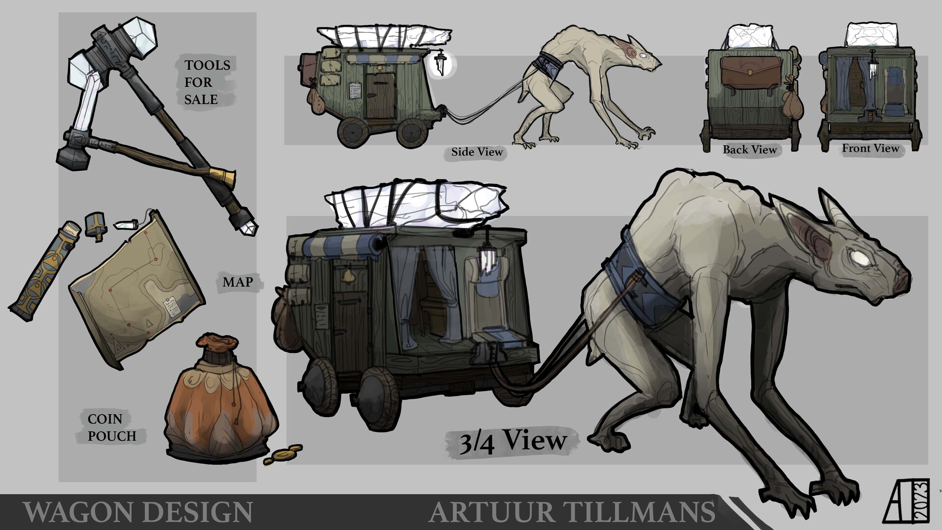 ArtStation - Dark Fantasy Cart Design
