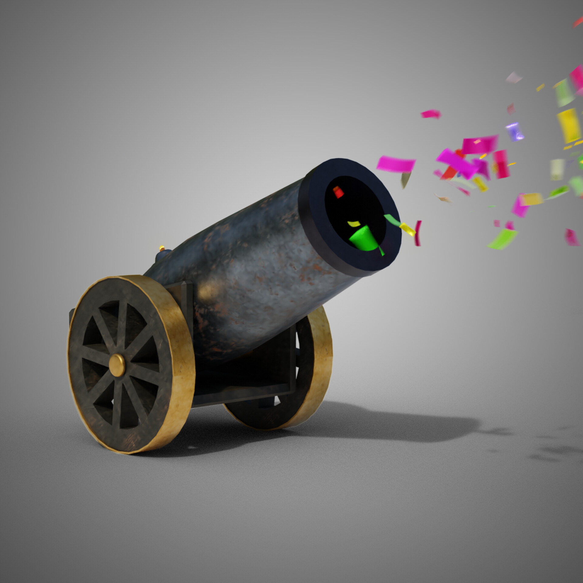 ArtStation - Confetti Cannon Animation