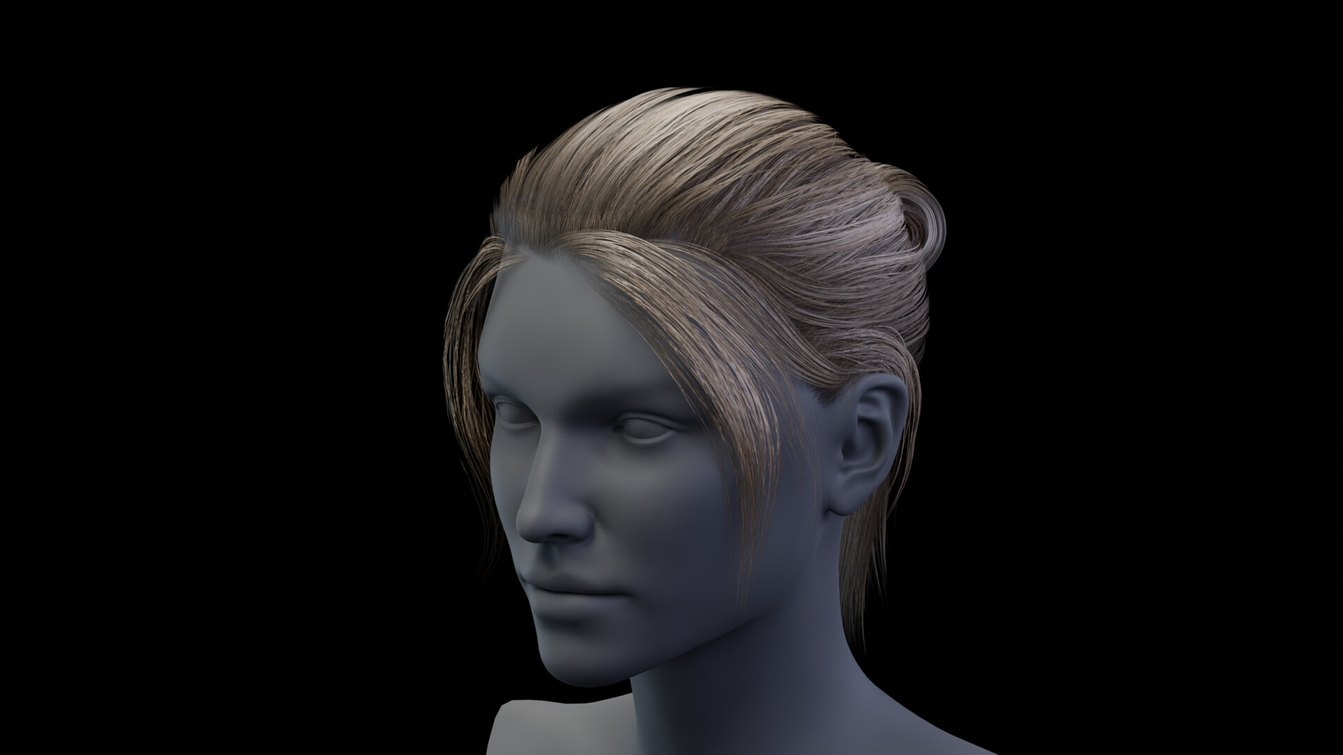 ArtStation - Ban real-time haircut