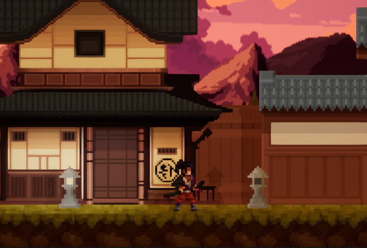 ArtStation - 2D Platformer Samurai Game