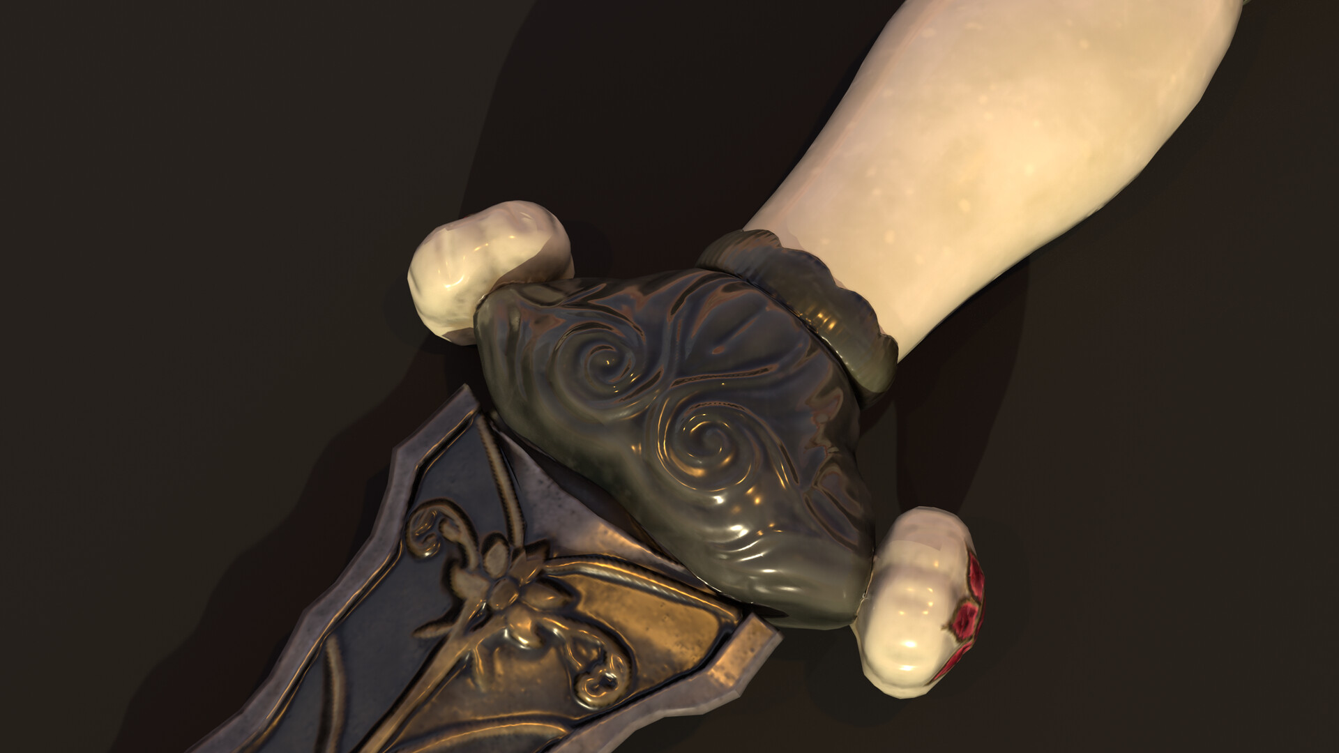 ArtStation - Persian Dagger with Scabbard