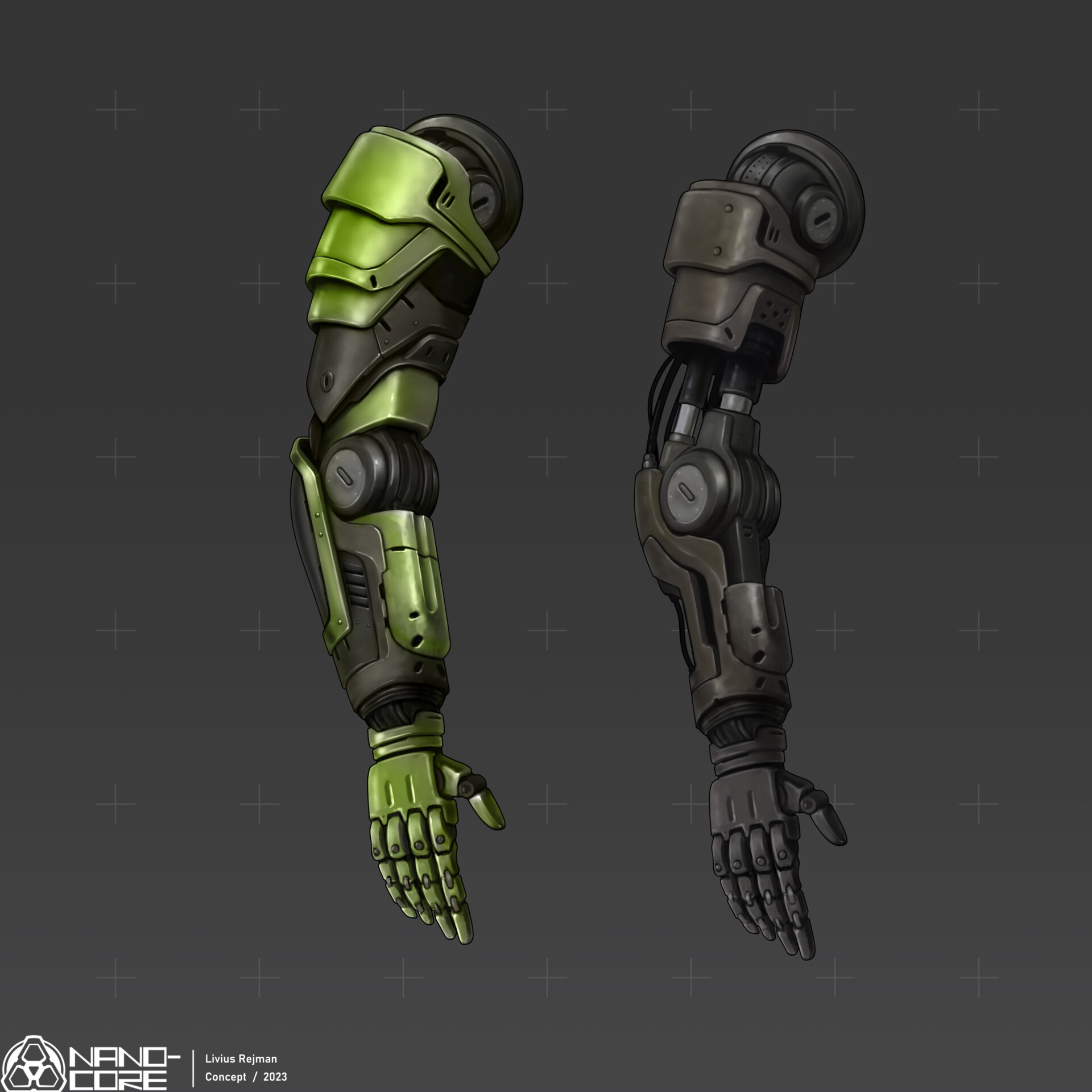 ArtStation - Robotic arms and mask