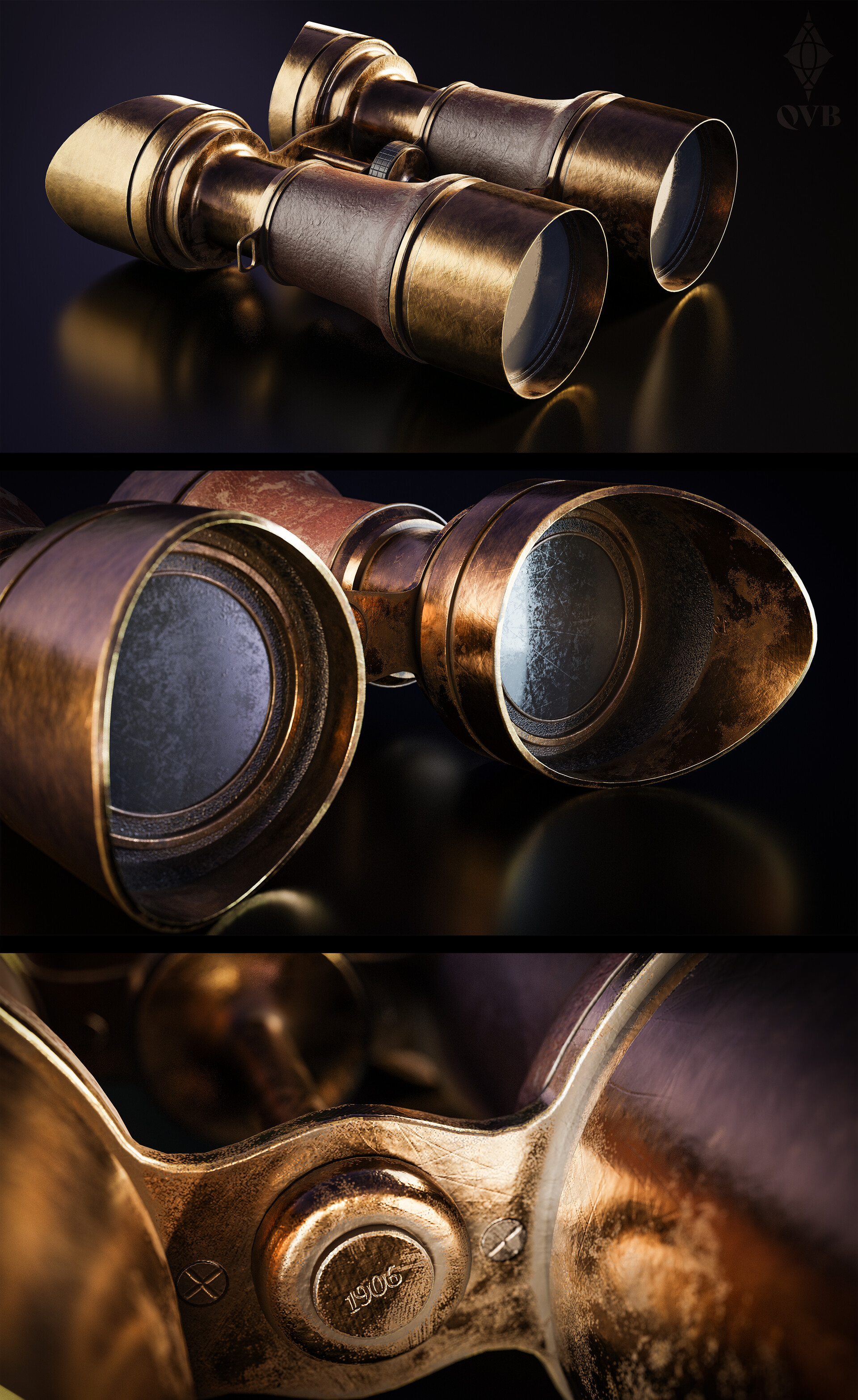 ArtStation - Vintage Binoculars