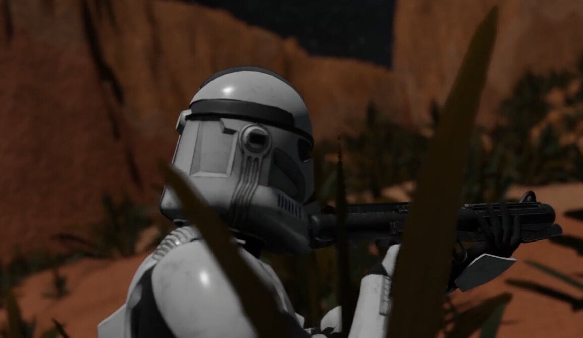 ArtStation - A Stormtrooper is lost in the universe