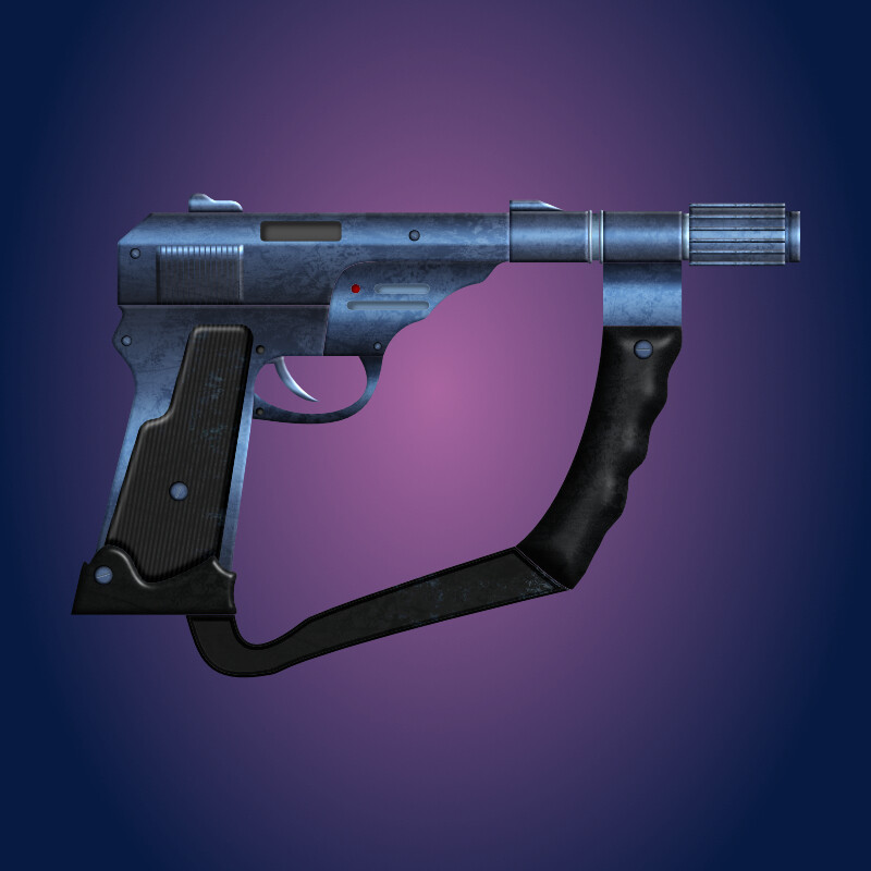 ArtStation - Blaster Pistol