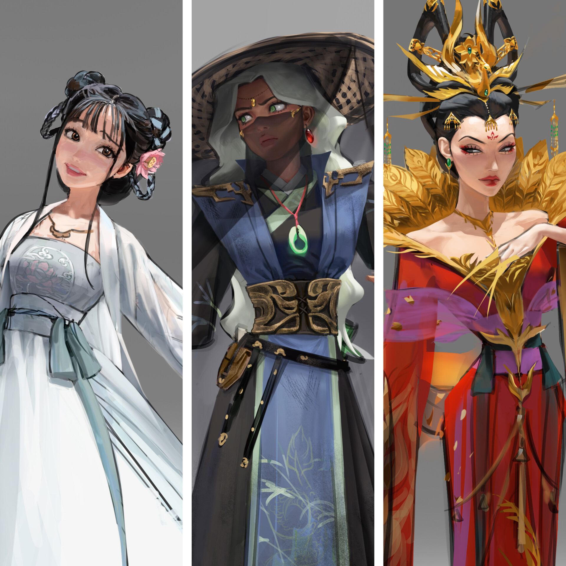 ArtStation - Tang Dynasty Snow White concept
