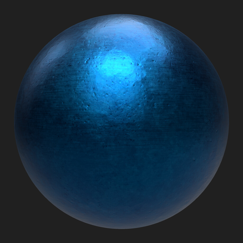 ArtStation - Semi-Stylized rough-metal material