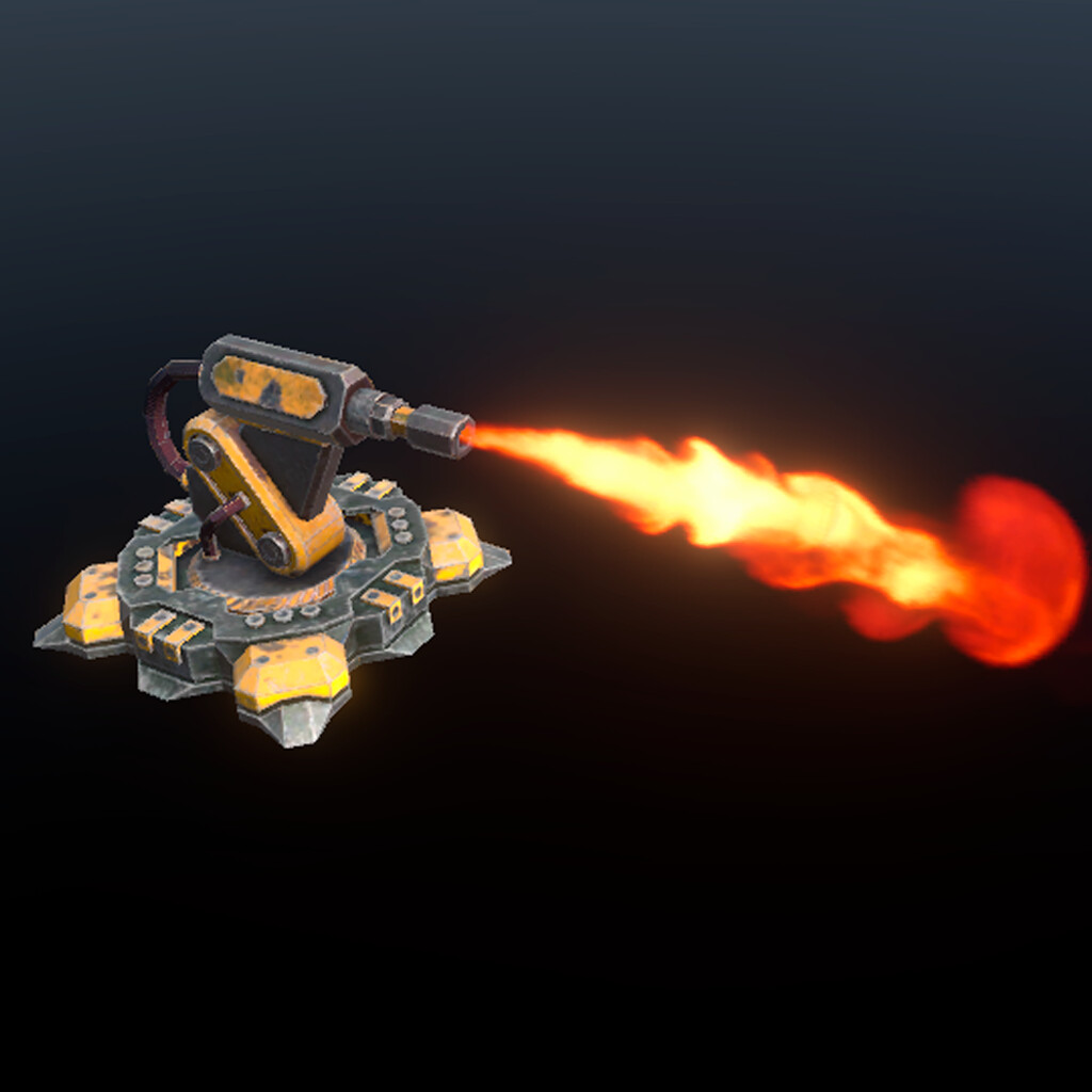 ArtStation - UNITY FLAME VFX TOWER
