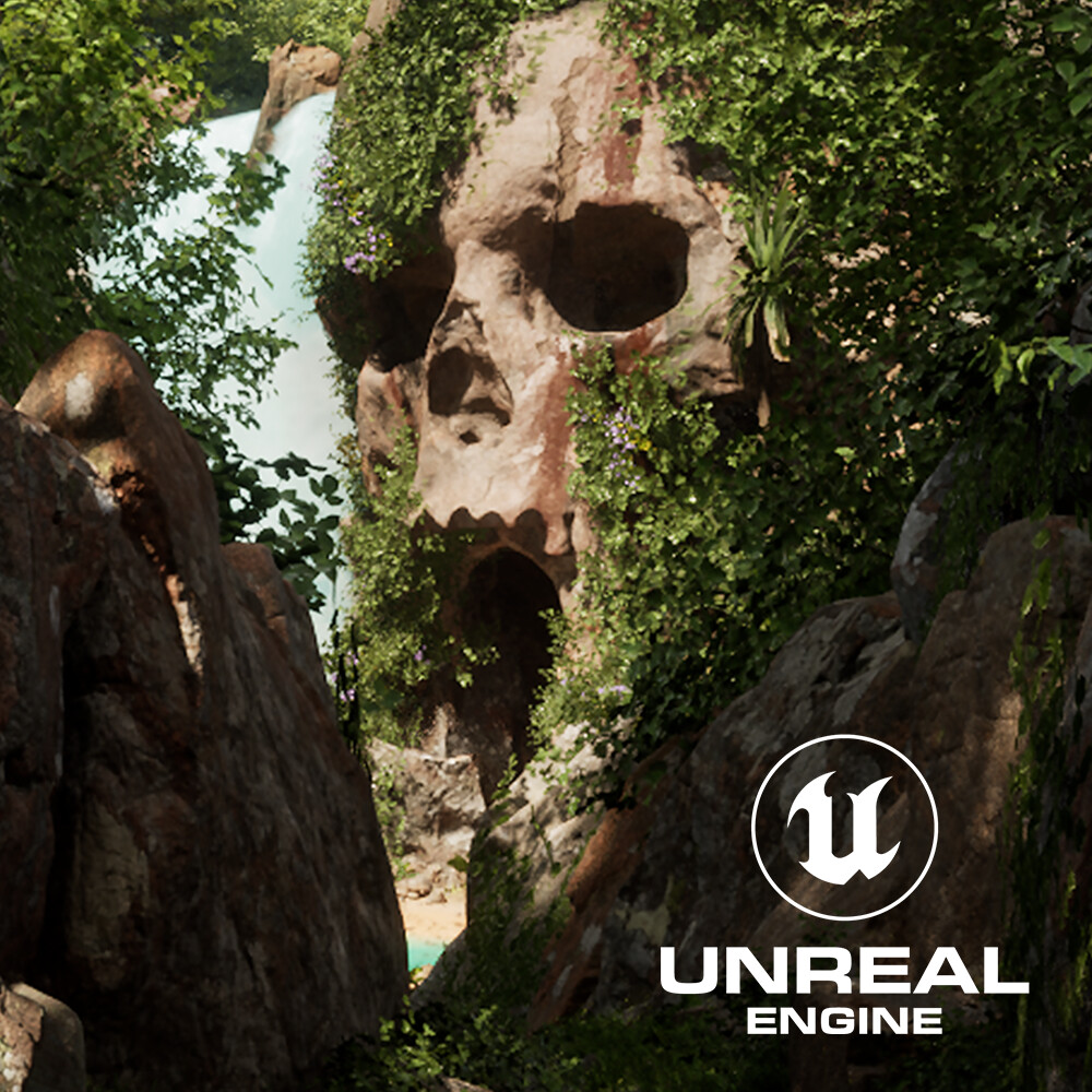 ArtStation - [UE5] Skull Cave Lvl Art | Lighting | Sunny day