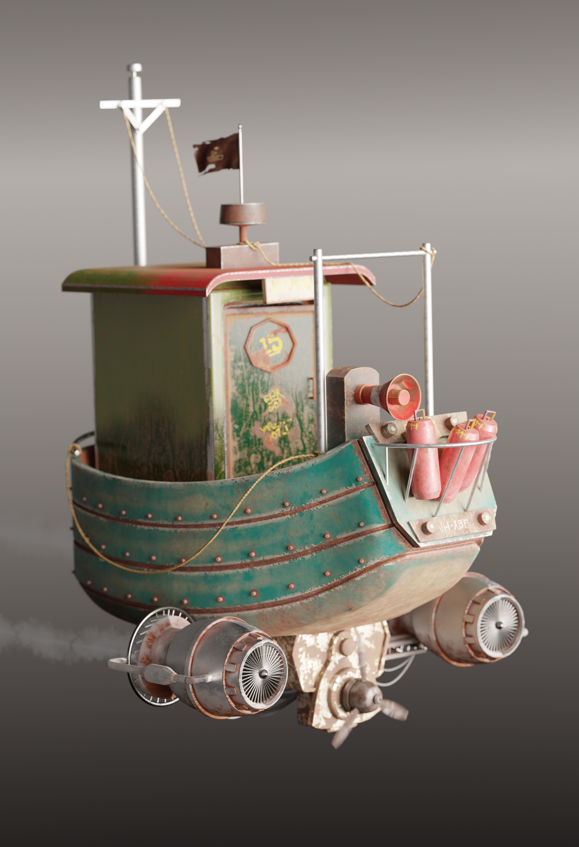 ArtStation - FLYING BOAT