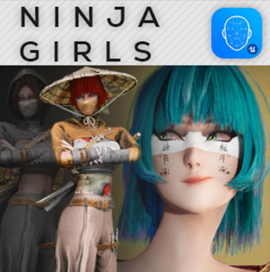 ArtStation - Ninja Girls game ready UE4