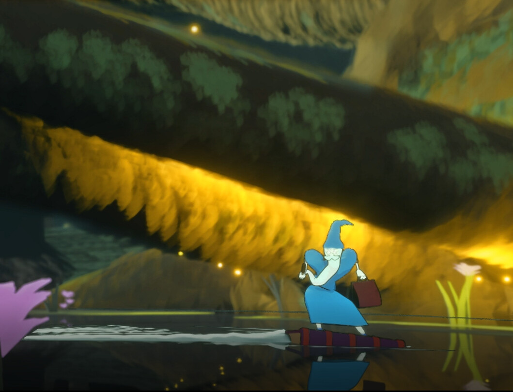 ArtStation - Book Surfing Wizard