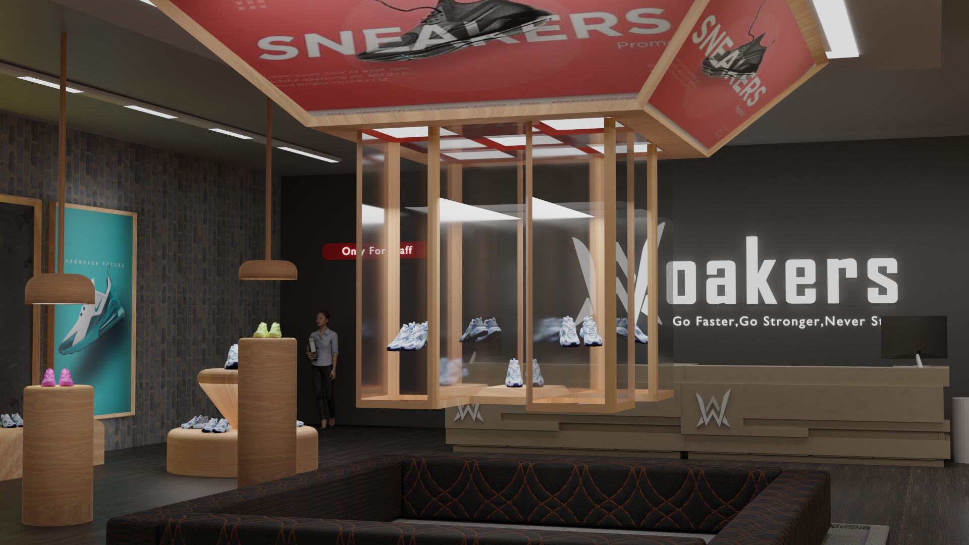 ArtStation - 3D Store Design | Woakers | Client work