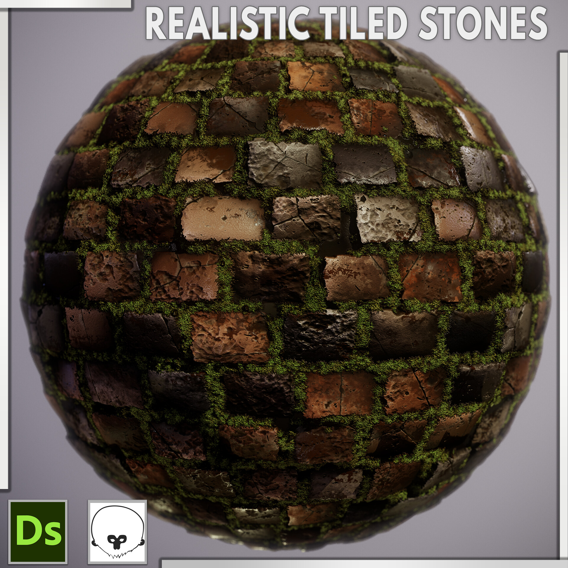 ArtStation - Realistic tiled stone texture