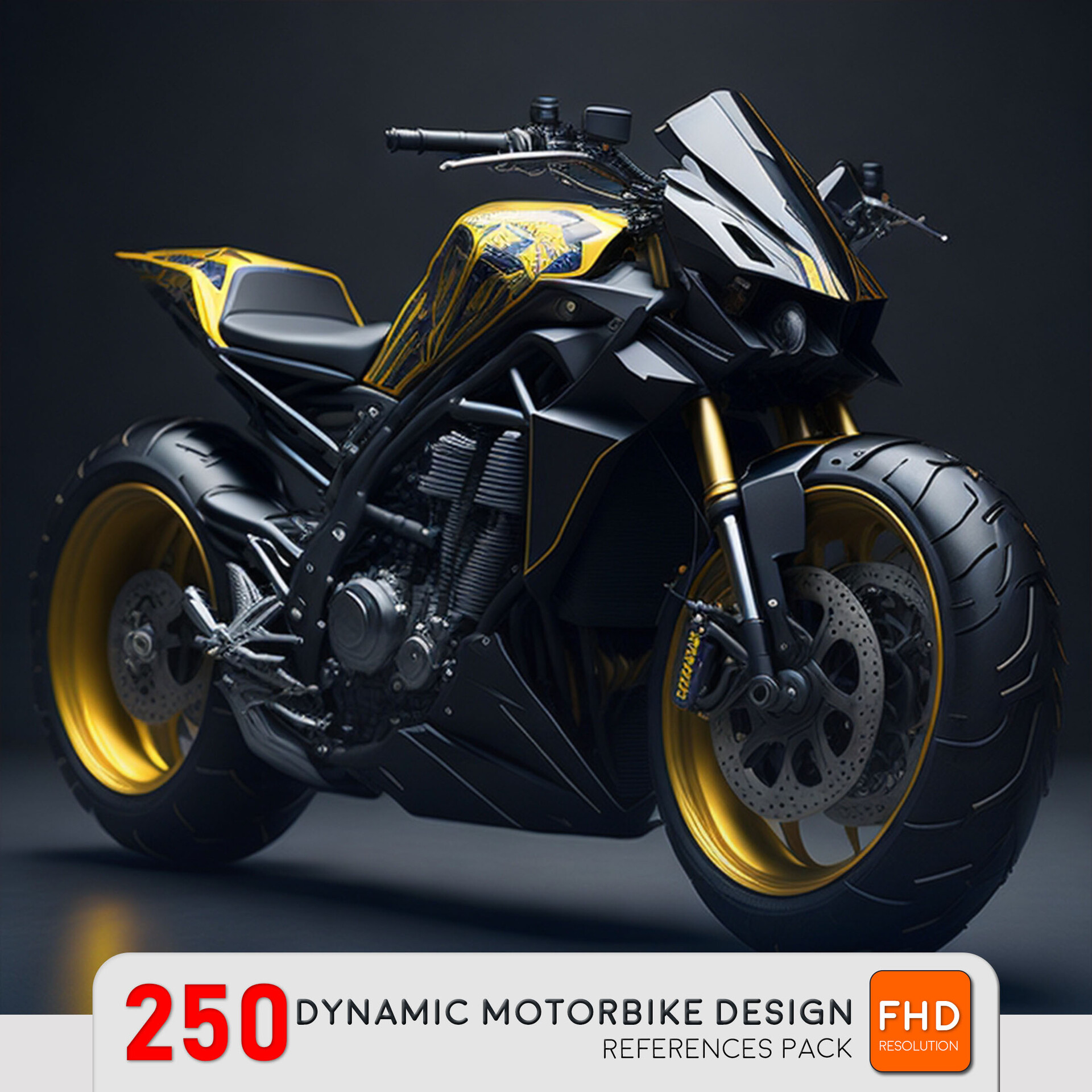 ArtStation - Dynamic Motorbike Design-Reference Pack