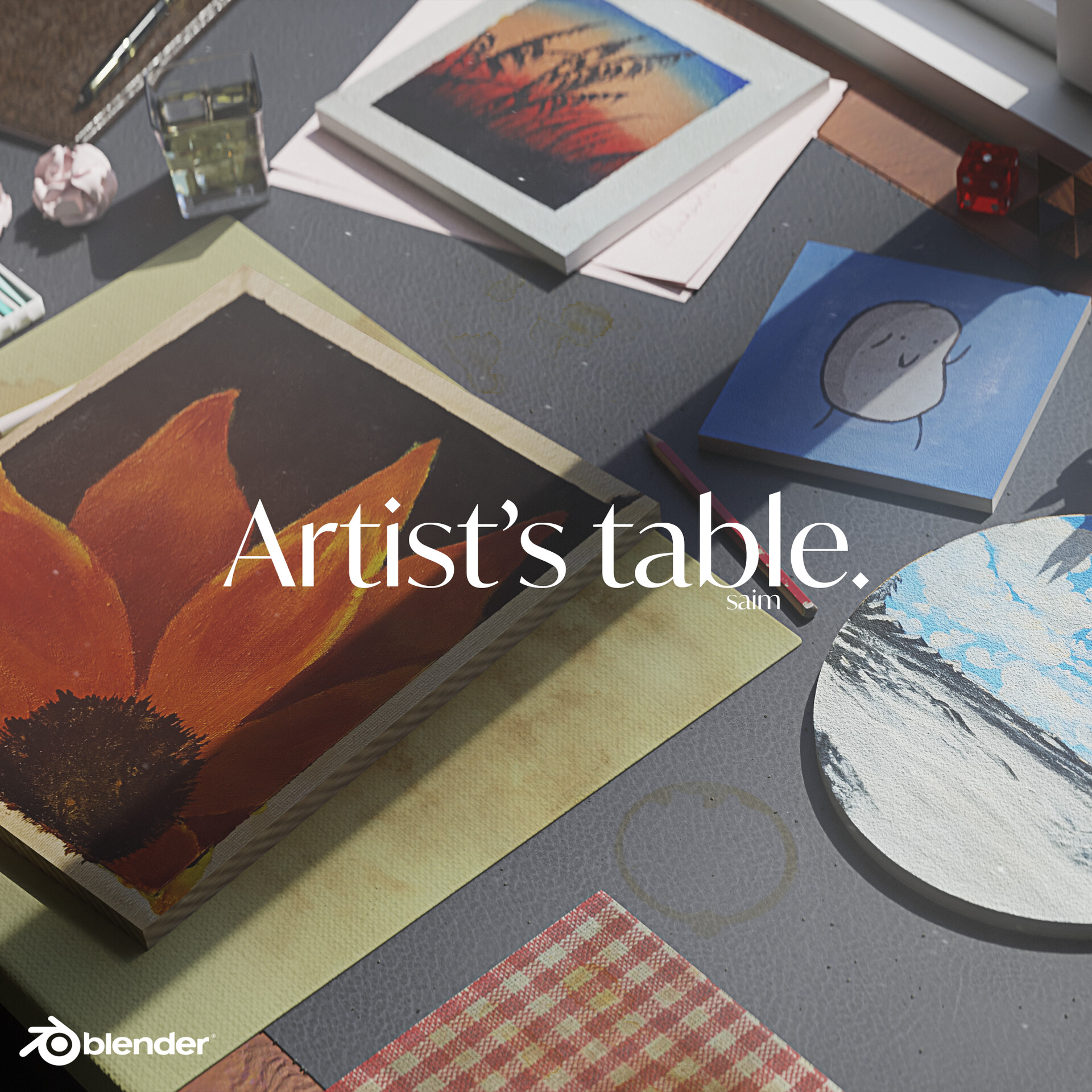 ArtStation - Artist's workplace.