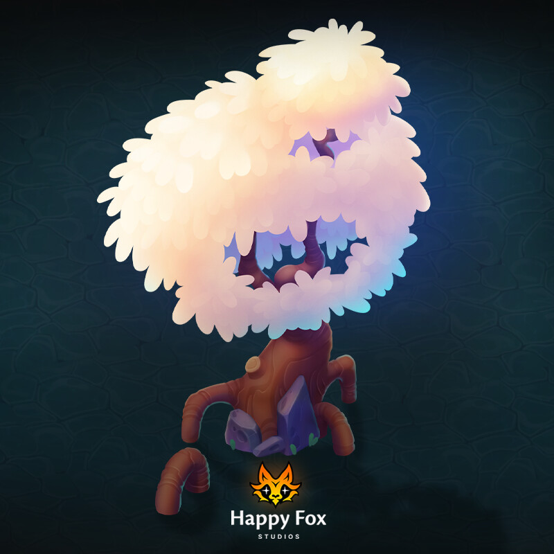 ArtStation - Game assets - White trees