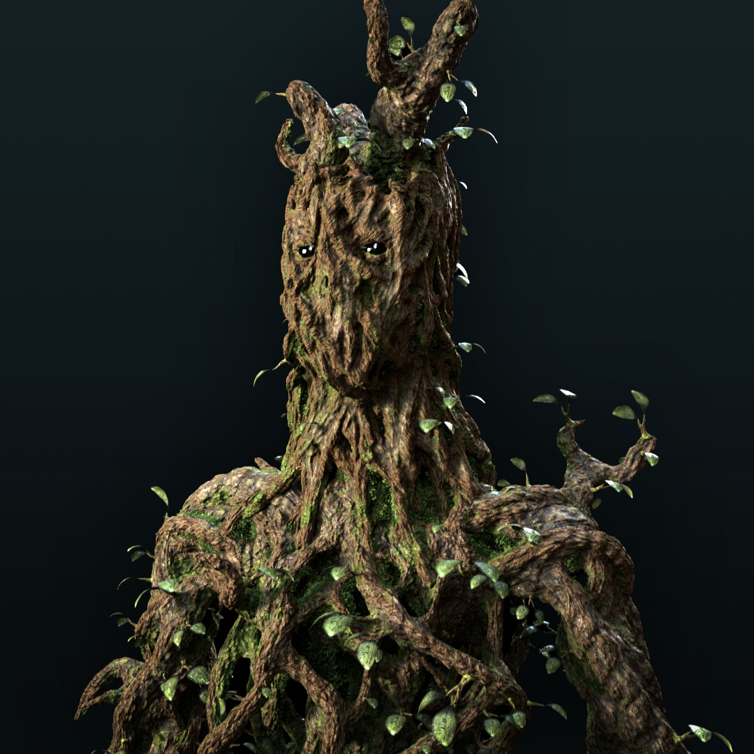 ArtStation - Almost Groot. Kinda Ent. Demo Asset.