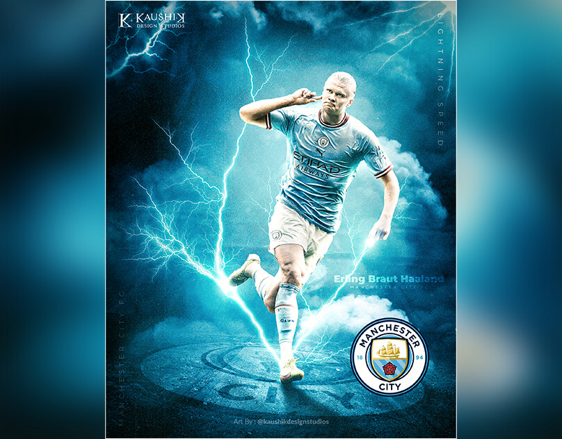 ArtStation - Erling Braut Haaland - Manchester City FC