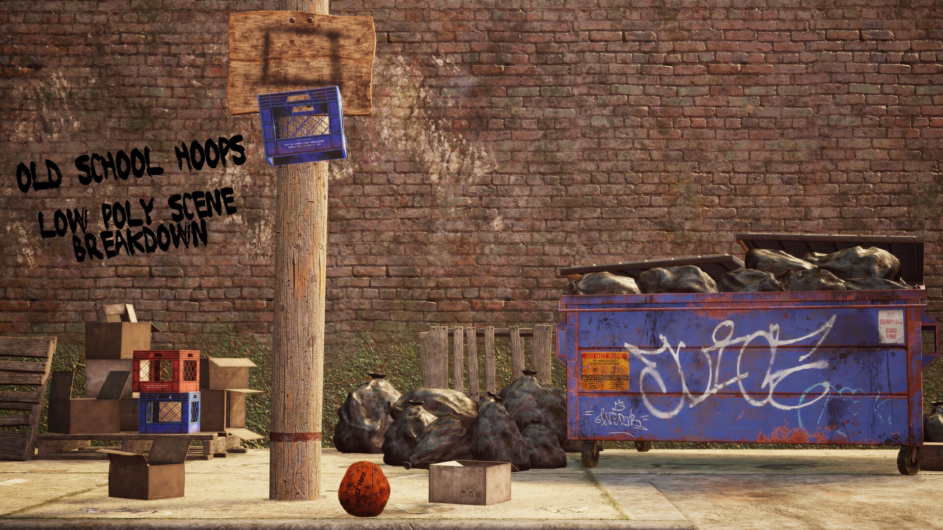 ArtStation - Old School Hoops (Low Poly)