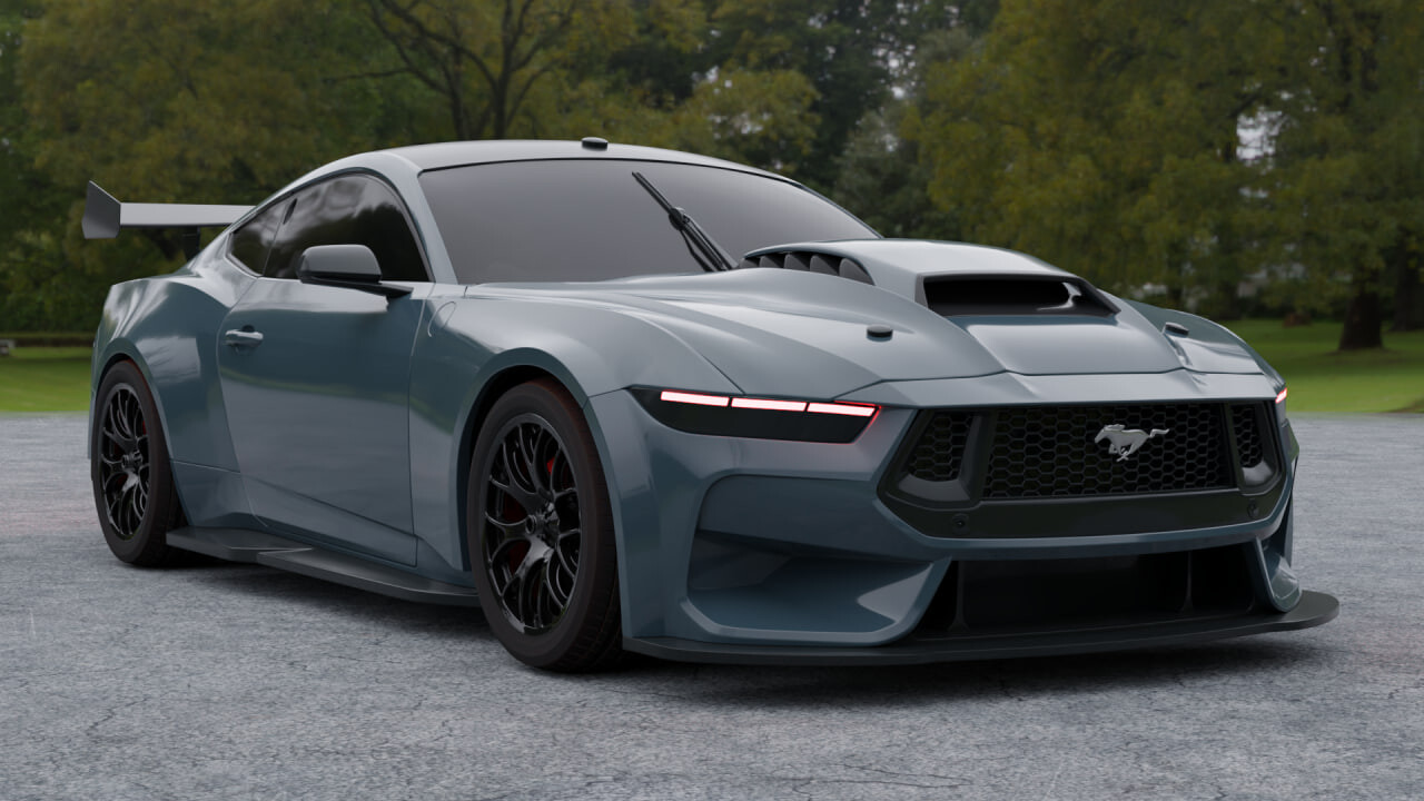 ArtStation - Ford Mustang. 3D model