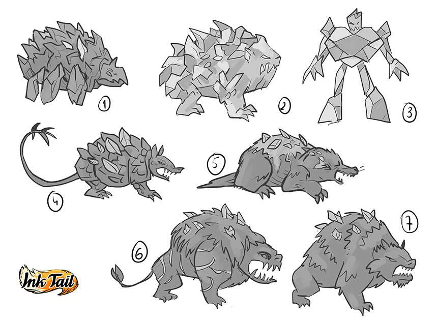 ArtStation - Ink Tail Character Design