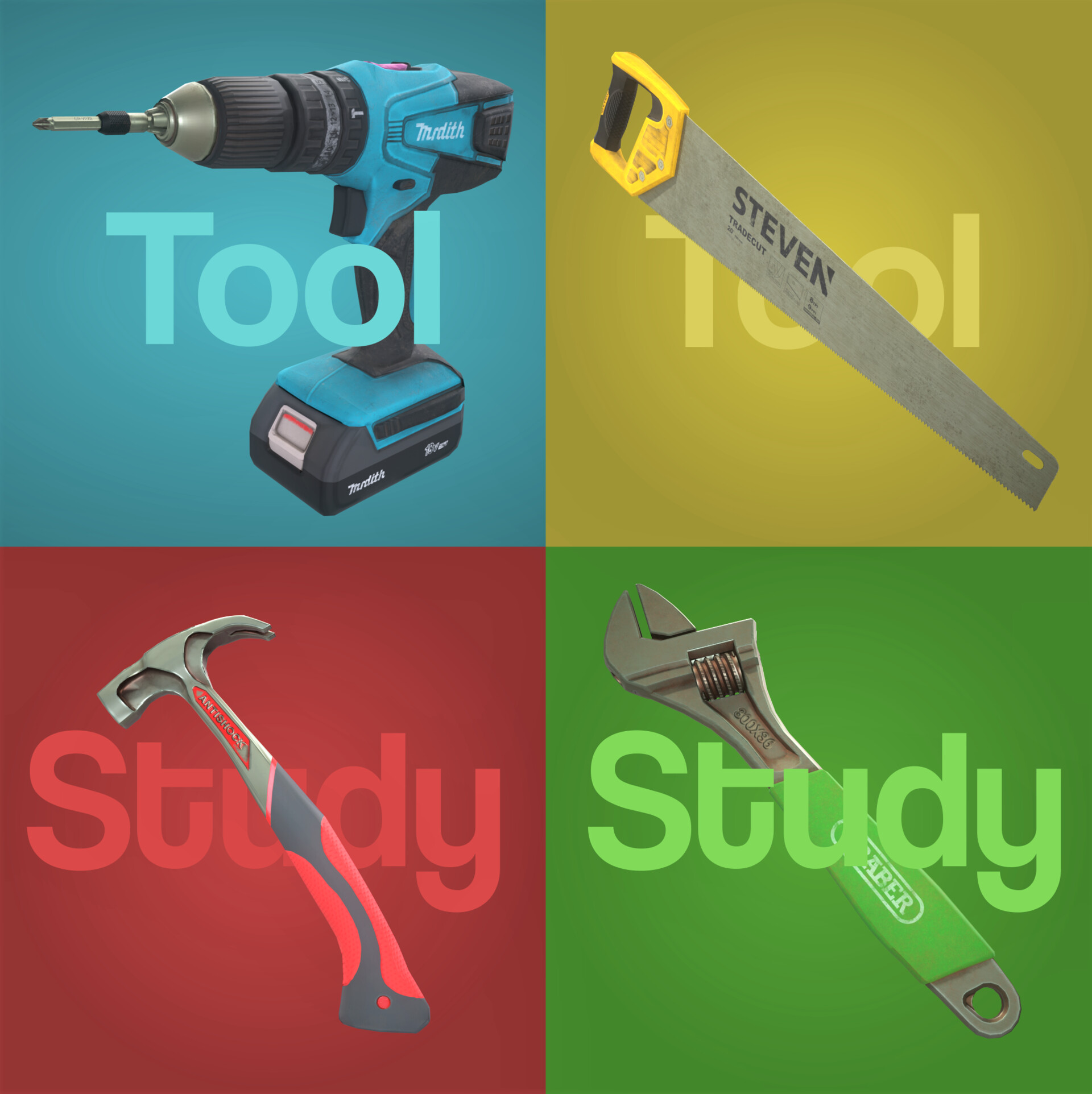 ArtStation - Stylized Tool Kit Study