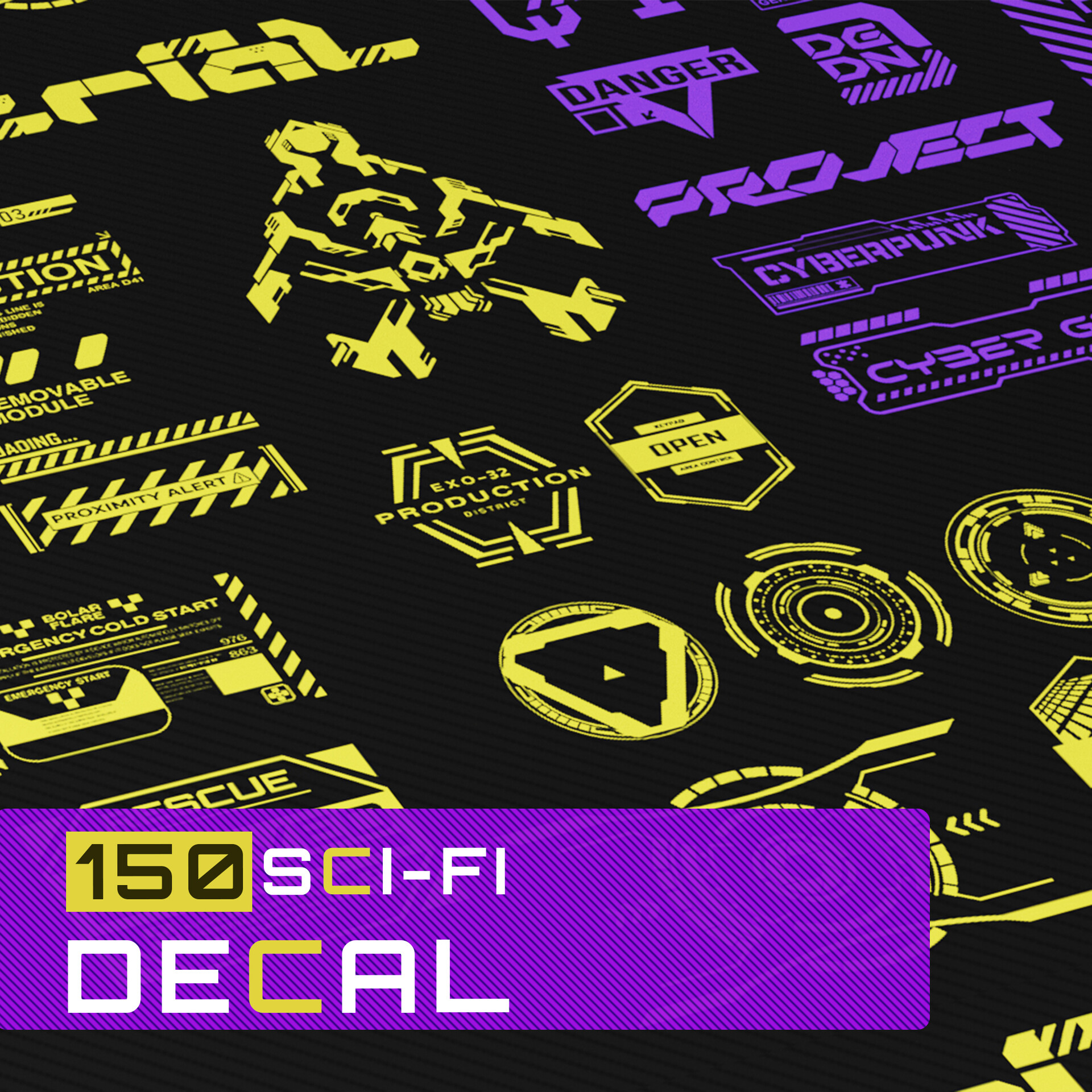 ArtStation - 150 SCI-FI DECAL_VOL.01