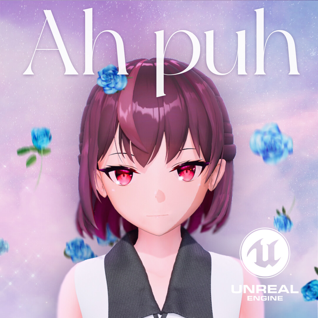 ArtStation - VTuber [JURURU] Cover song [AH PUH] - Modeling, Unreal Engine