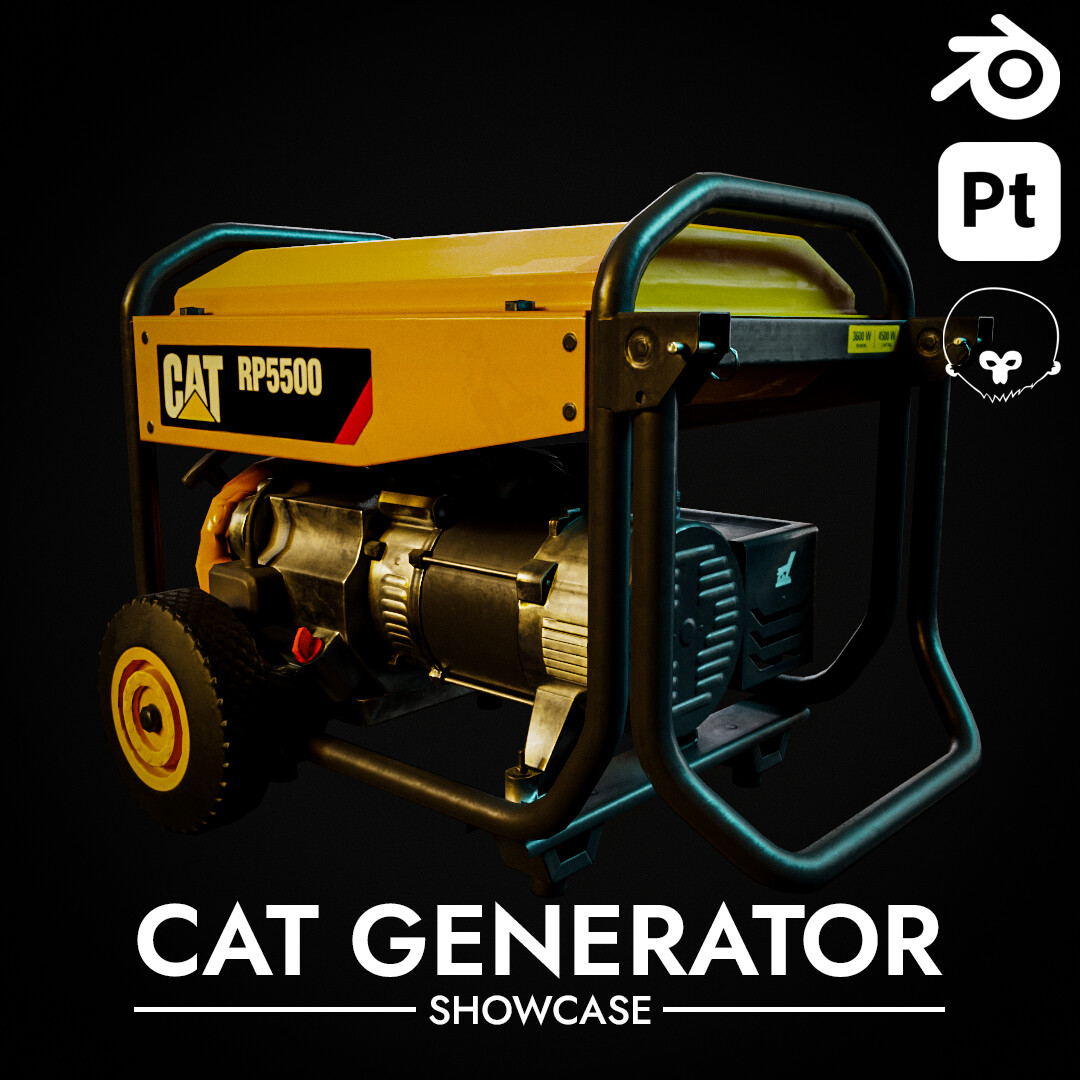 ArtStation - CAT Electric Generator (1 Day Challenge 5/5)