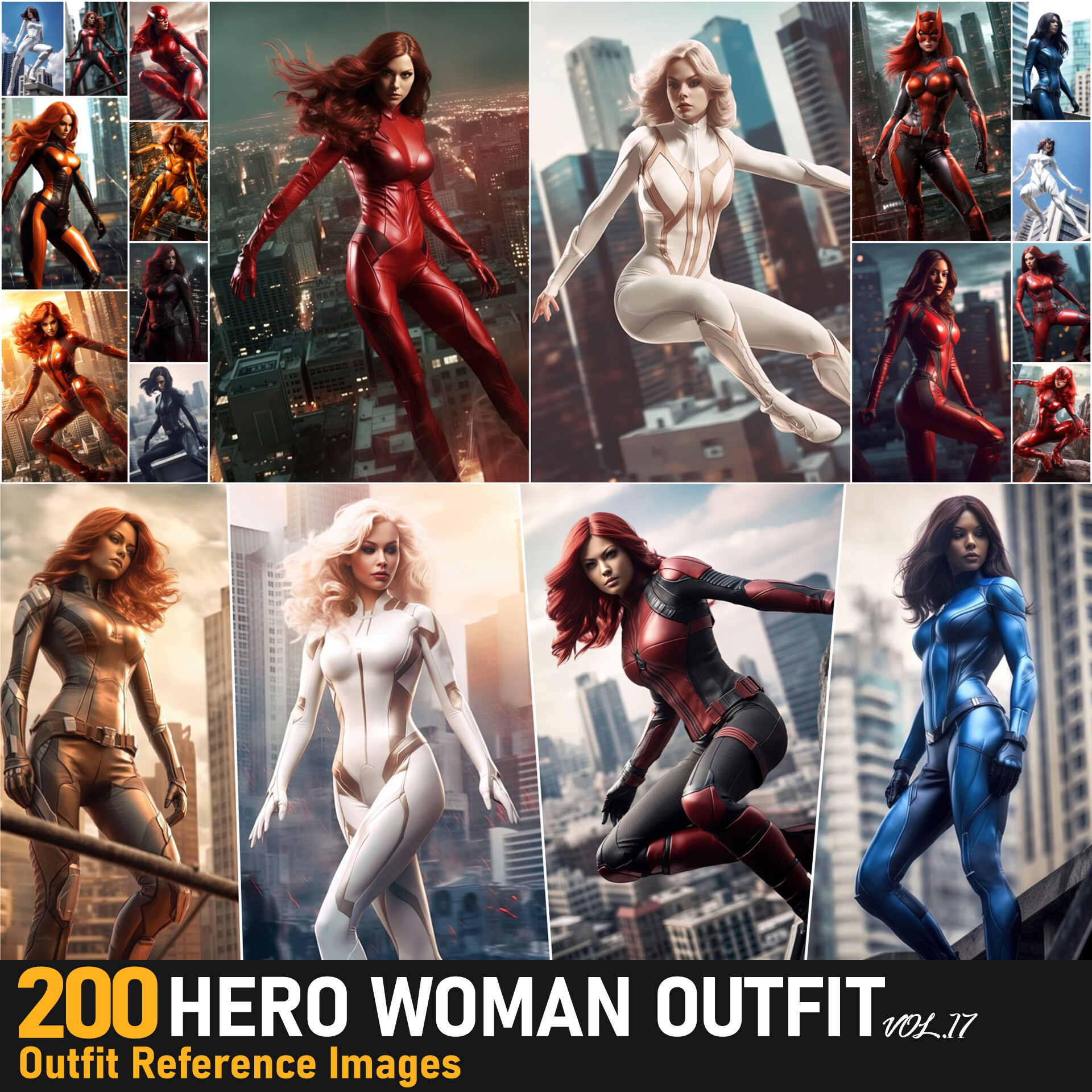 ArtStation - Hero Woman Outfit VOL.17|4K Reference Images