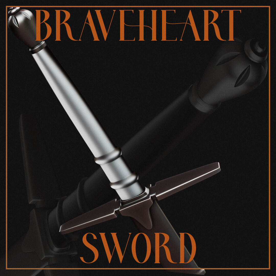ArtStation - Braveheart Sword OBJ+STL FREE