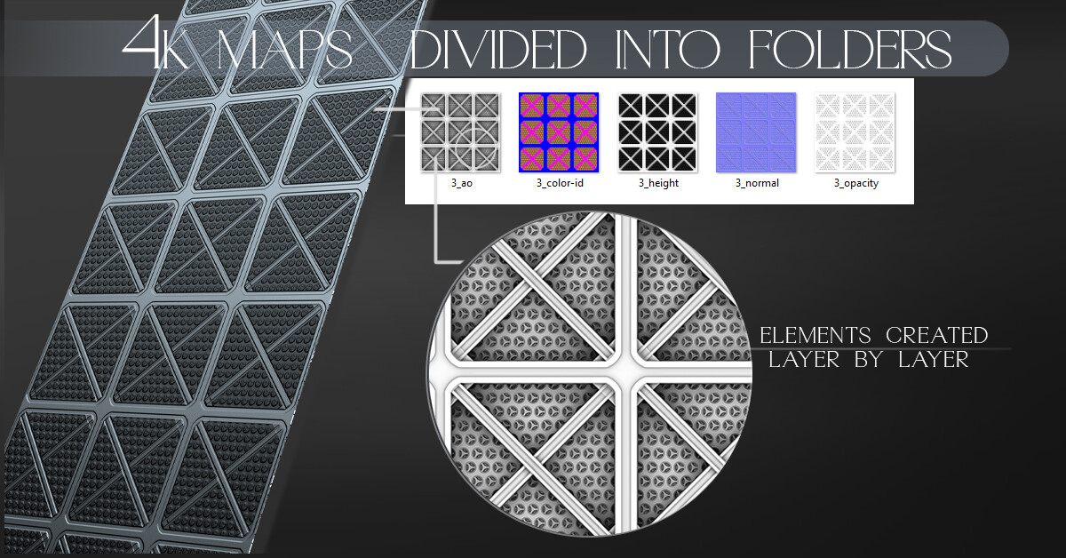 ArtStation - 1000 HARDSURFACE PATTERN 4K SEAMLESS + Tutorial for ...