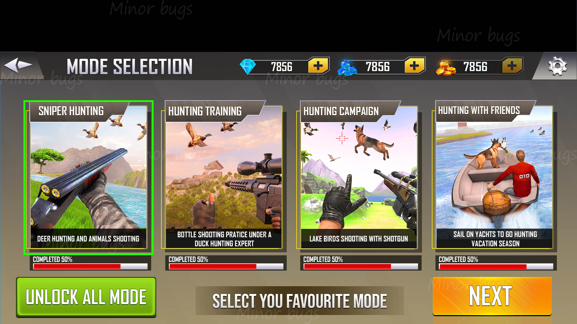 ArtStation - DUCK HUNTING GAME UI