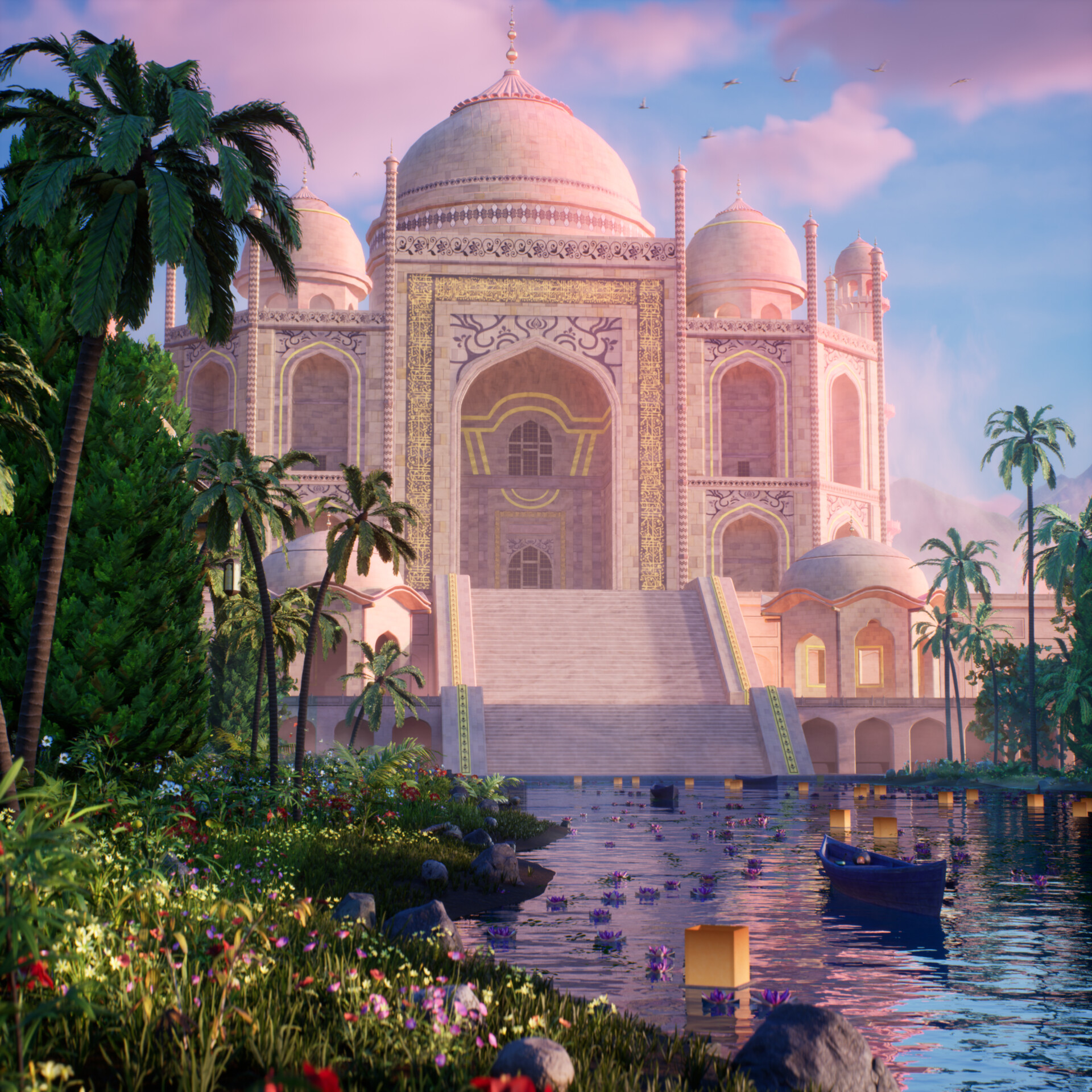 ArtStation - Taj Mahal ~ A Peaceful Moment