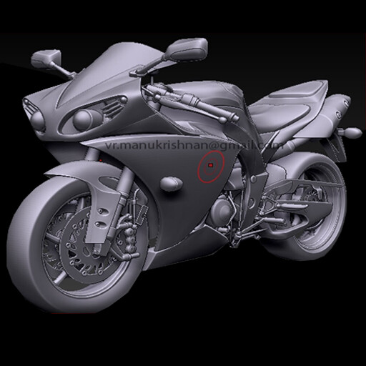 ArtStation - YAMAHA R1 - 2015