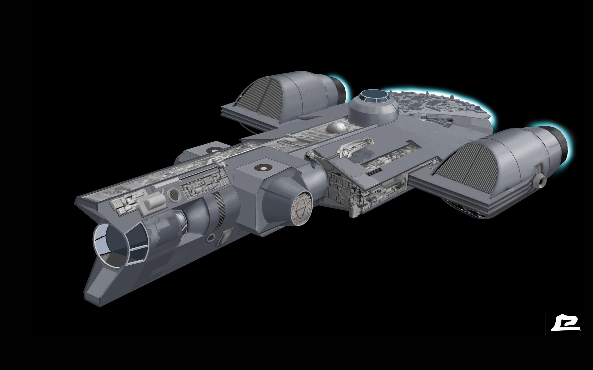 ArtStation - Light Corellian freighter