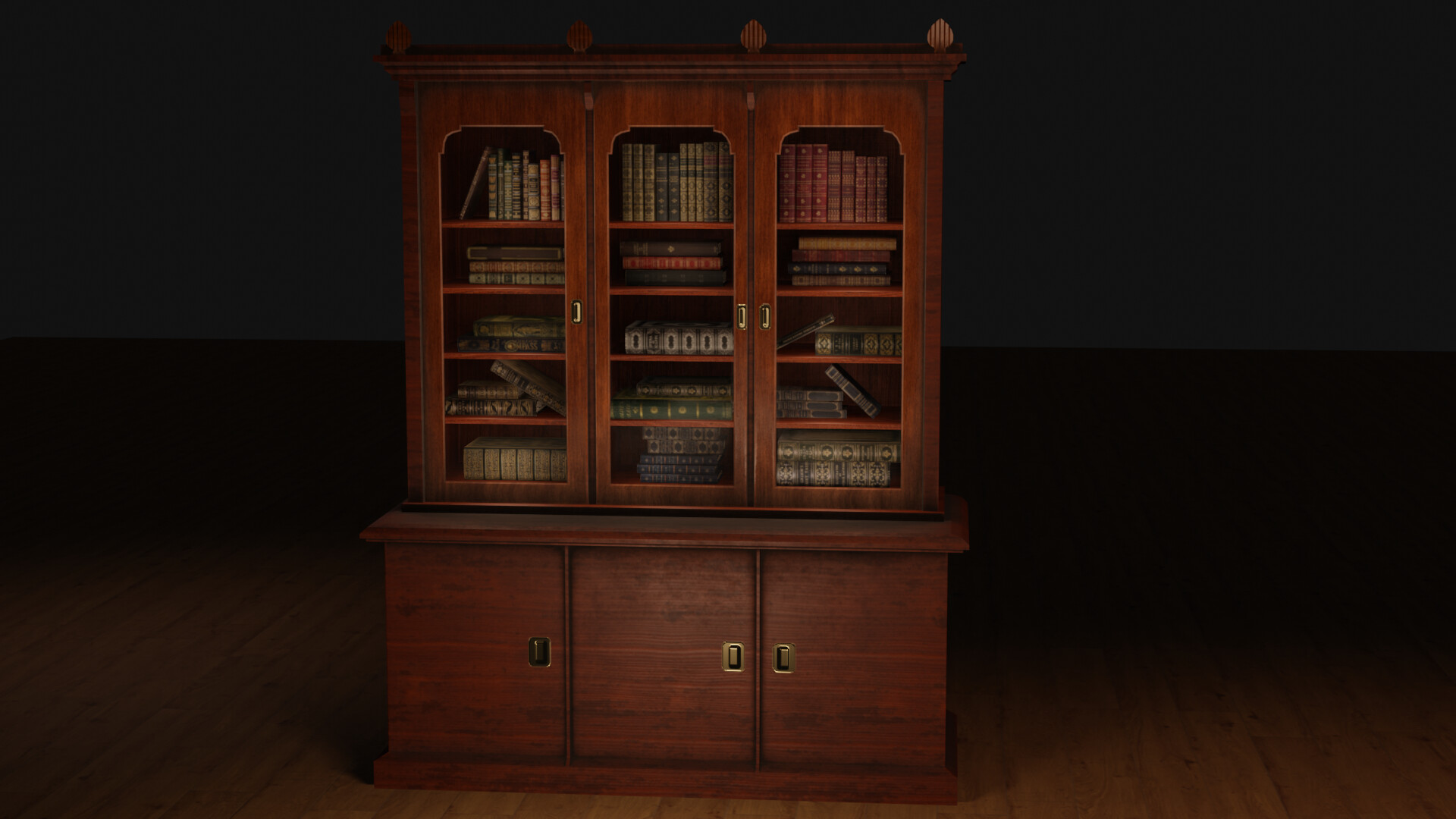 ArtStation - Victorian bookcase